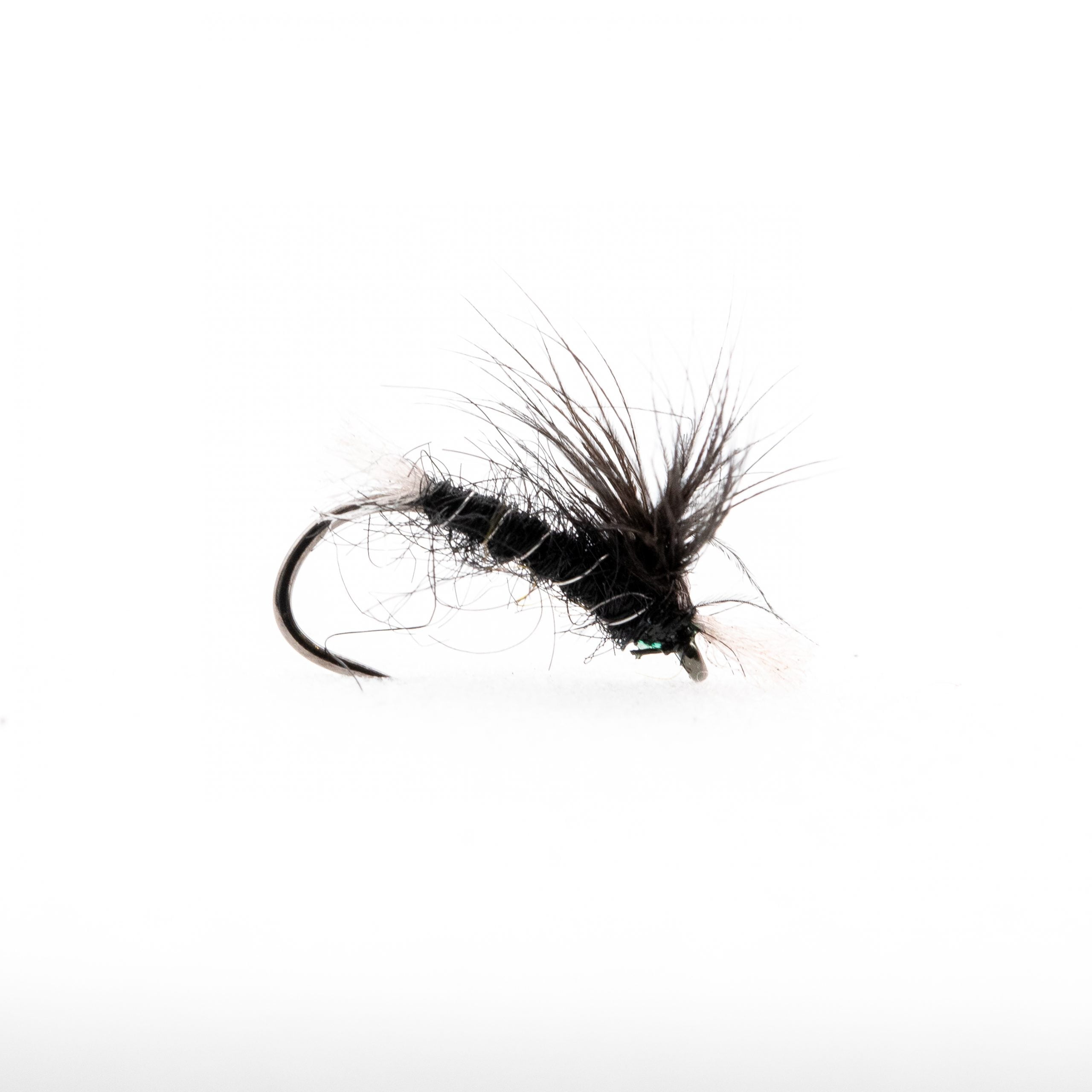 Barbless Cripple Midge Black - The Fly Shop Barbless Cripple Midge Black